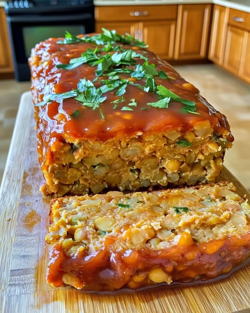 Savory & Protein-Packed Chickpea Lentil Loaf - Recipes Horizon