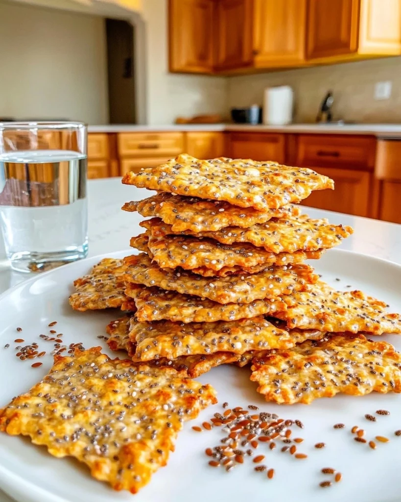 Crunchy Flax & Chia Seed Crackers: Healthy Homemade Keto Snack Recipe ...
