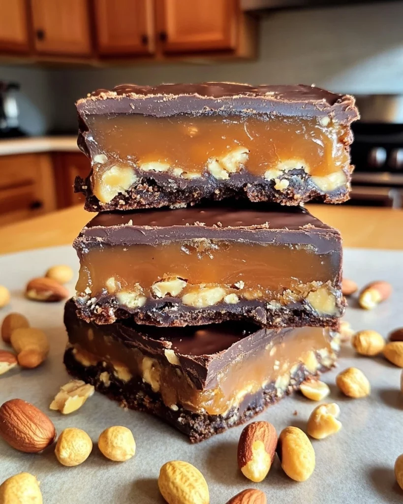 Guilt-Free Treat: Creamy Date Caramel Snickers Bars - Recipes Horizon