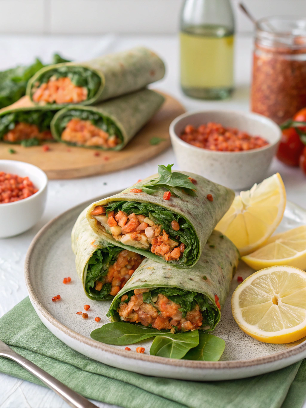 Protein-Packed Red Lentil & Spinach Wraps Are a Must-Try