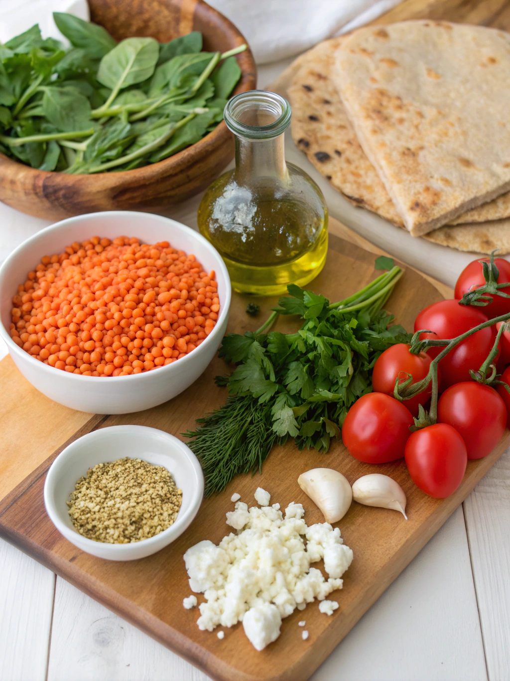 Soft & Savory Mediterranean Red Lentil Flatbread Easy Steps