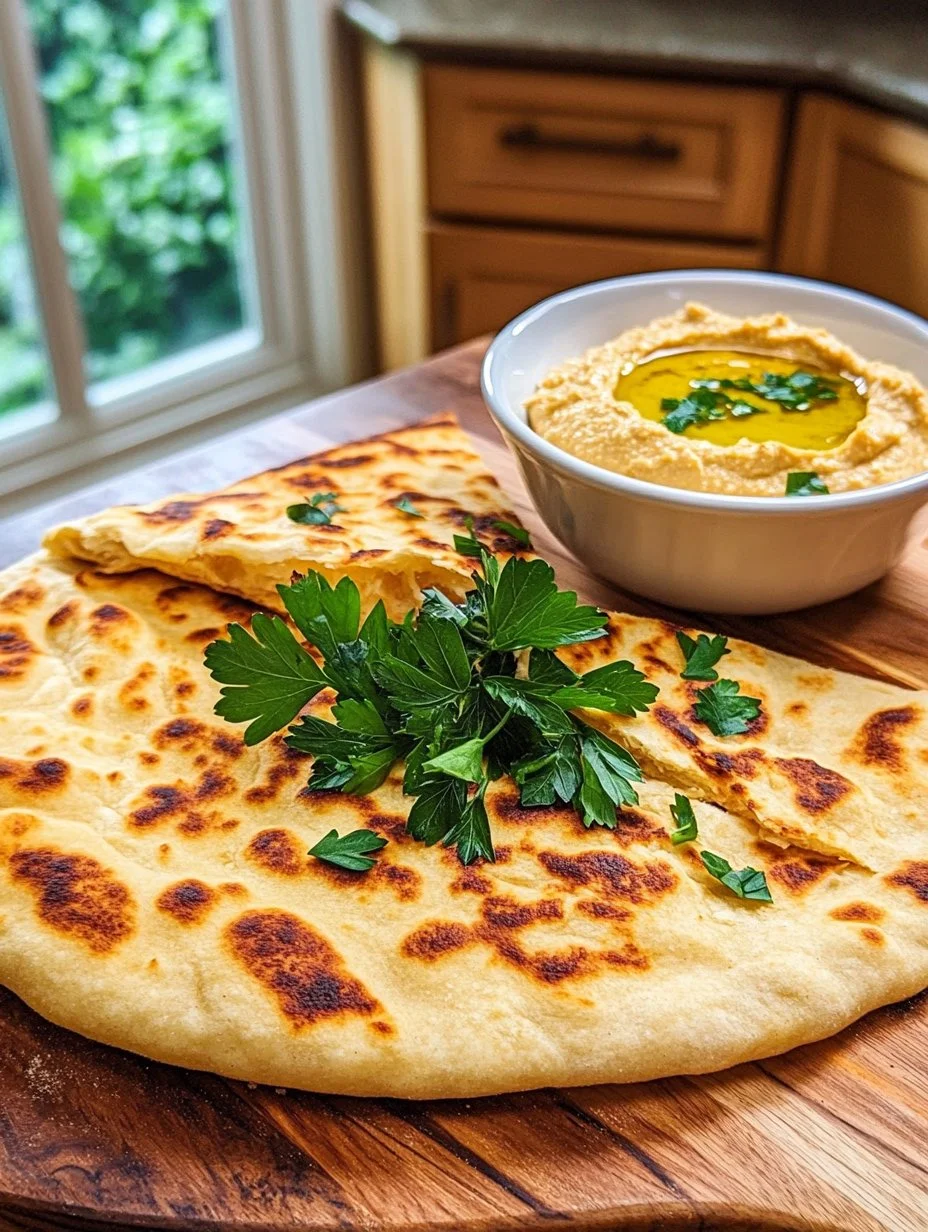 Soft & Savory Mediterranean Red Lentil Flatbread